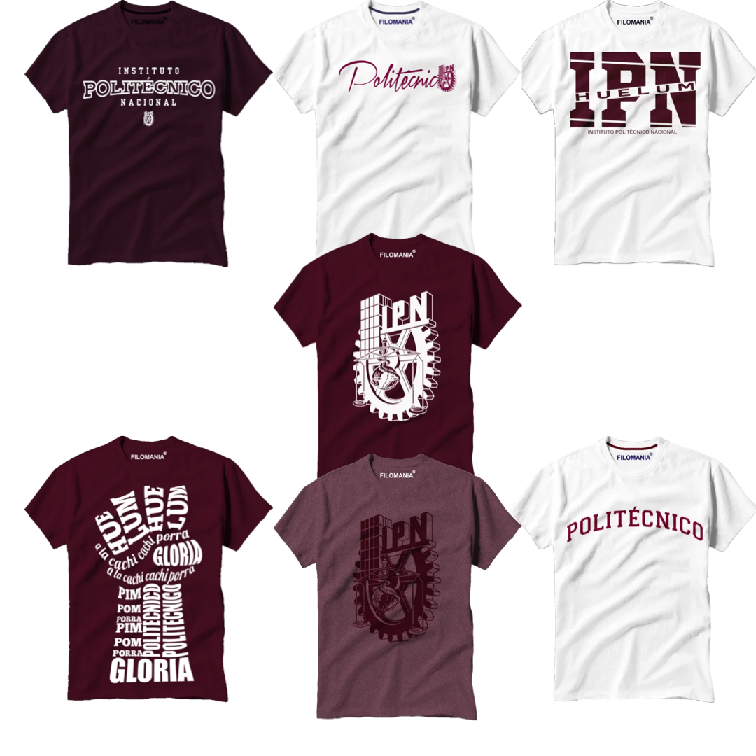 Playeras IPN de FILOMANIA®: Orgullo Politécnico